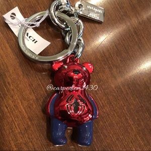 Coach | Accessories | Coach Marvel Spider Man Bear Bag Charm | Poshmark